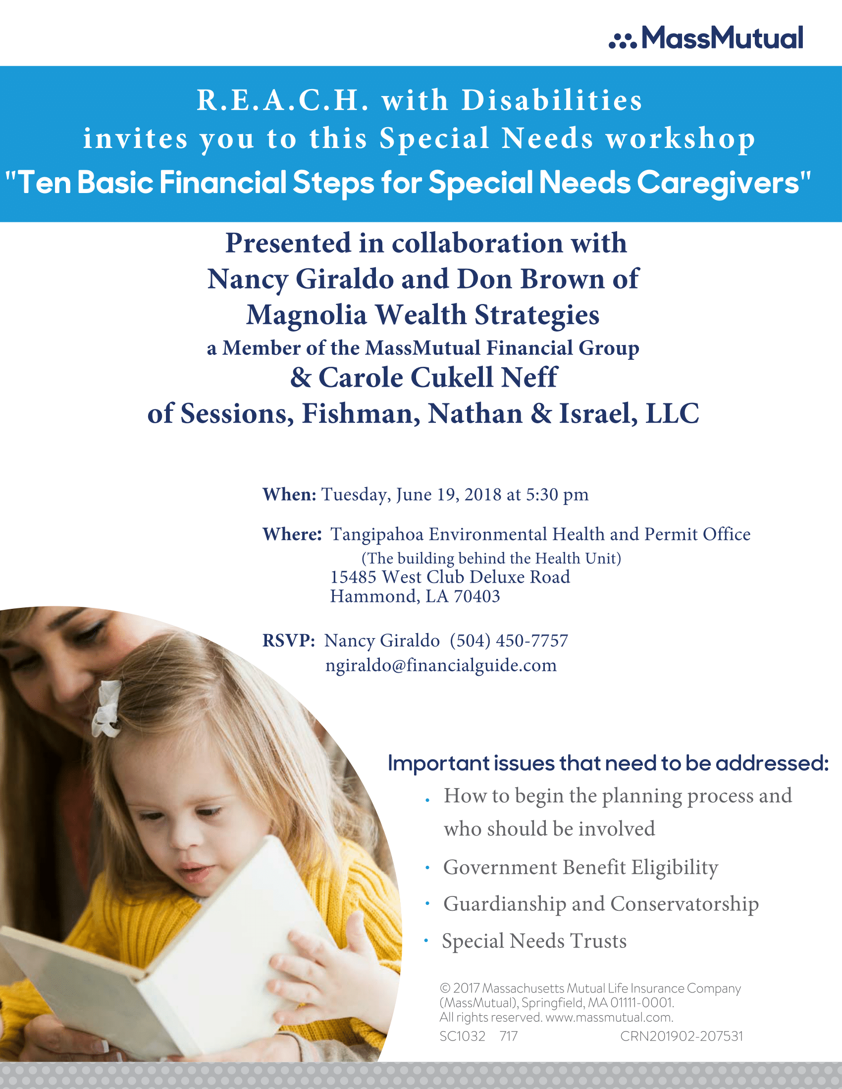 Carole C. Neff to Present at R.E.A.C.H. with Disabilities Workshop ...